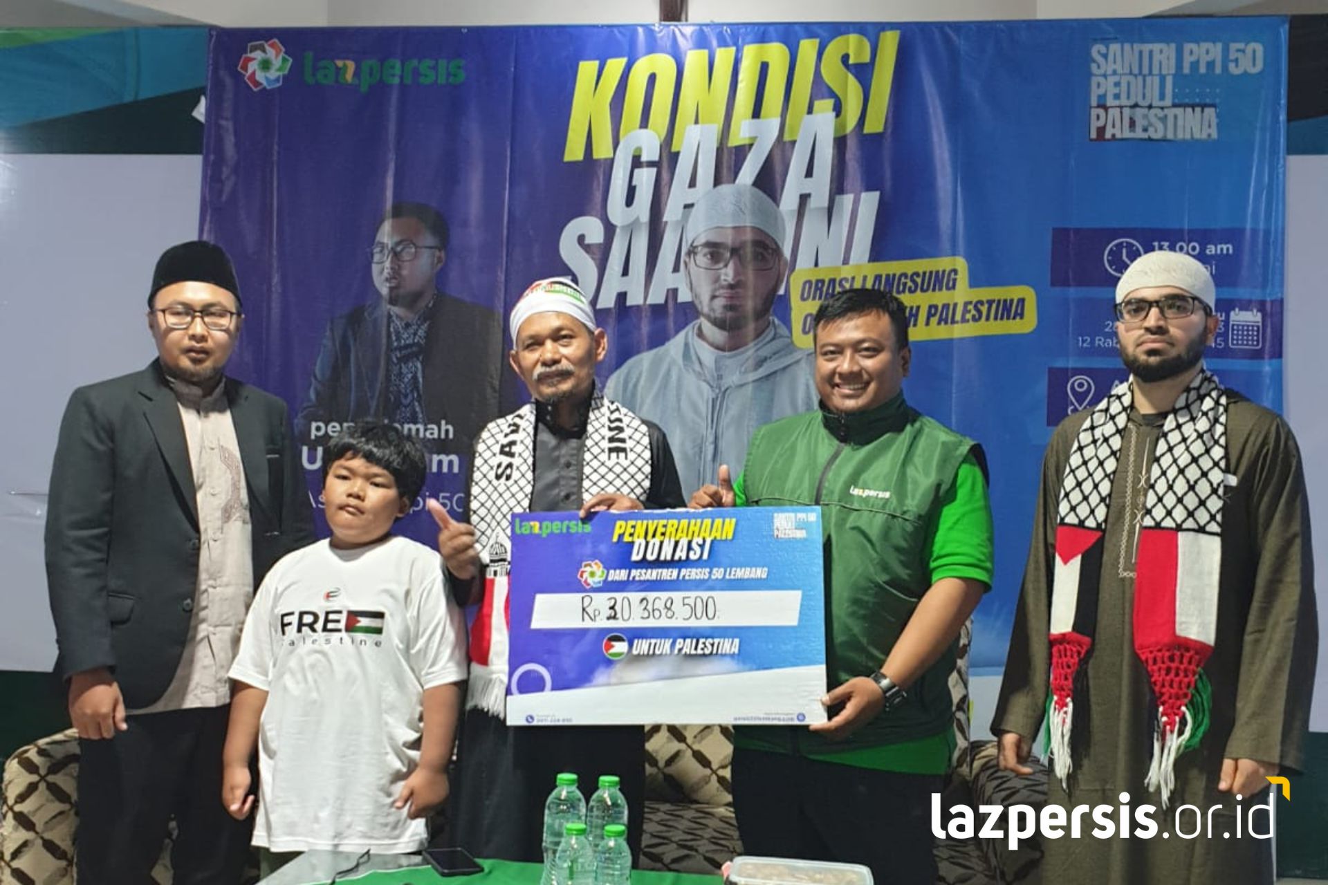 SATUKAN SOLIDARITAS KEMANUSIAAN PALESTINA LAZ PERSIS & PPI 50 LEMBANG GALANG DONASI PALESTINA
